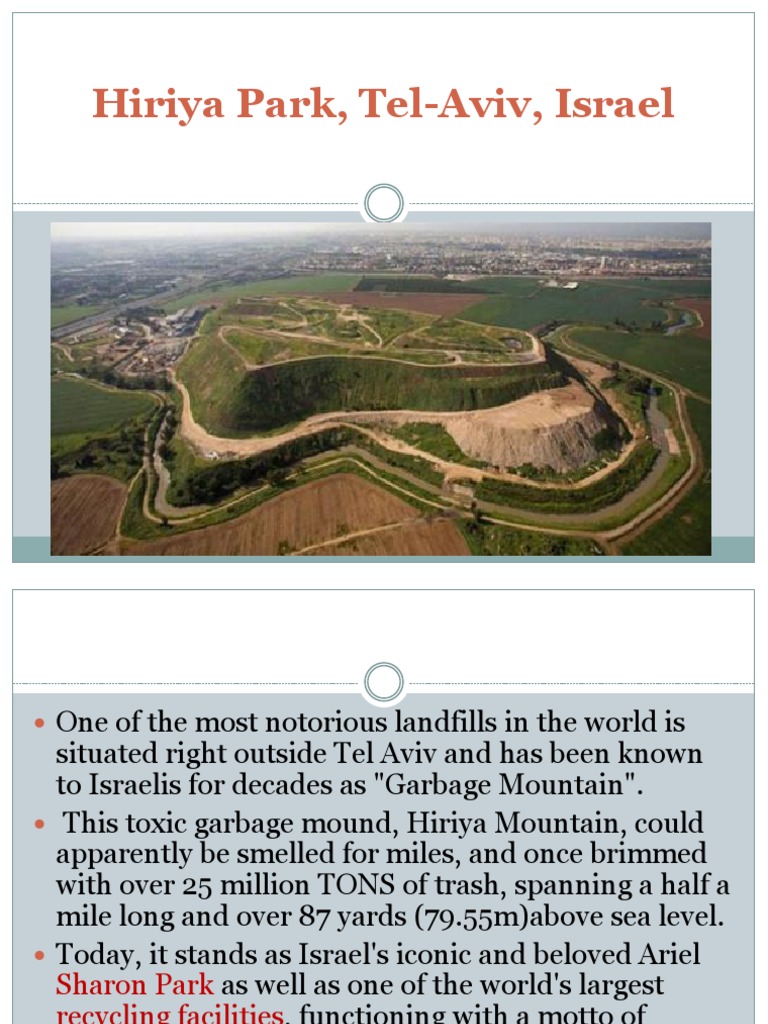 Hiriya Park, Tel-Aviv, Israel | PDF | Natural Environment | Nature