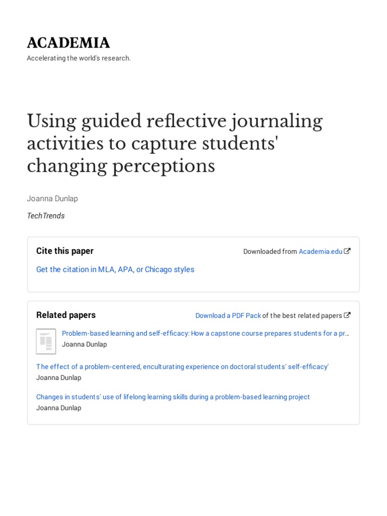 Guided Journaling | PDF | Perception | Learning