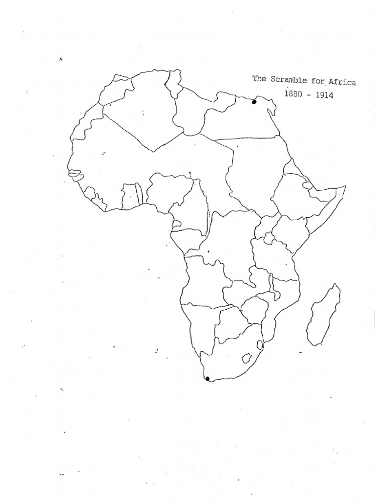 Scramble For Africa Map | PDF