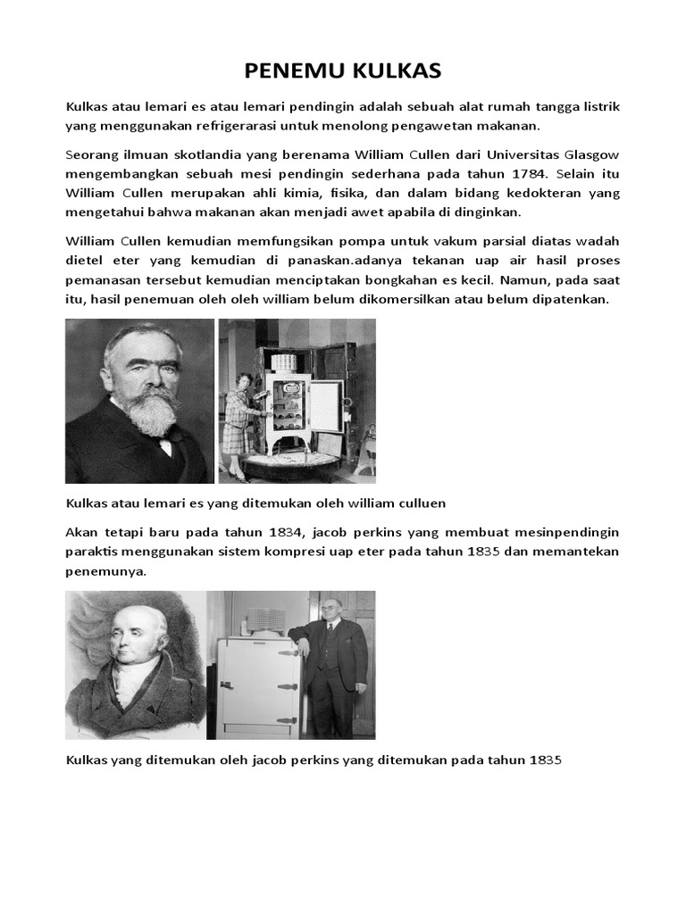 Penemu Kulkas | PDF | Seni