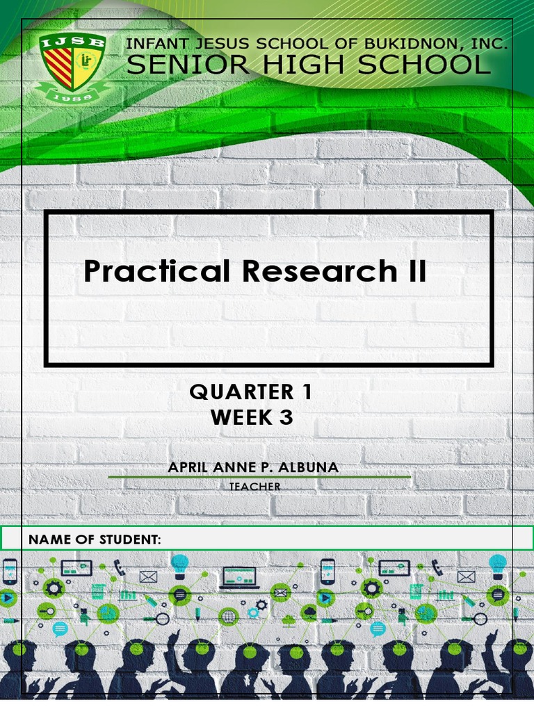 Practical Research II 12 Q1 W3 | PDF | Level Of Measurement | Dependent ...