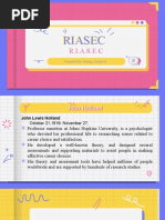John Holland's RIASEC Test | PDF | Psychological Concepts | Behavioural ...