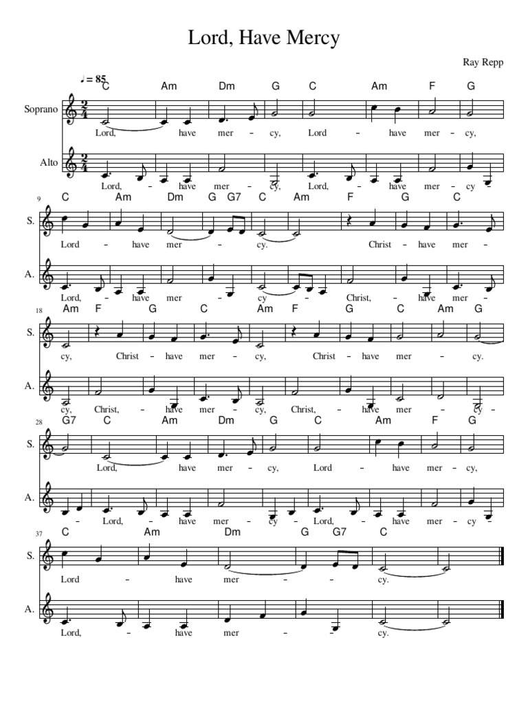 Lord, Have Mercy - Sheet Music | PDF