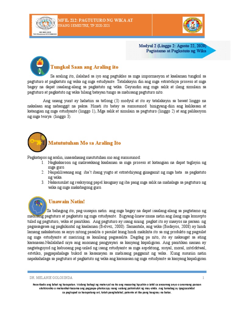 Komfil Modyul 2 | PDF