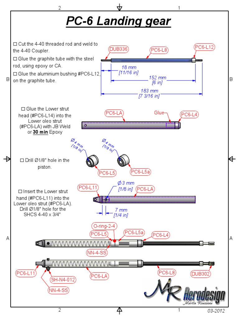 Landing Gear Instruction 03 2012 | PDF | Machines | Manufactured Goods
