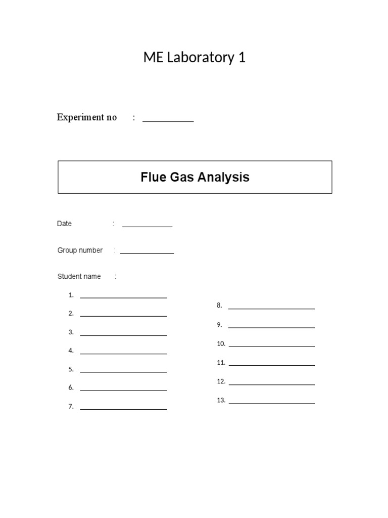Orsat Apparatus for Flue Gas Analysis | PDF | Exhaust Gas | Chemistry