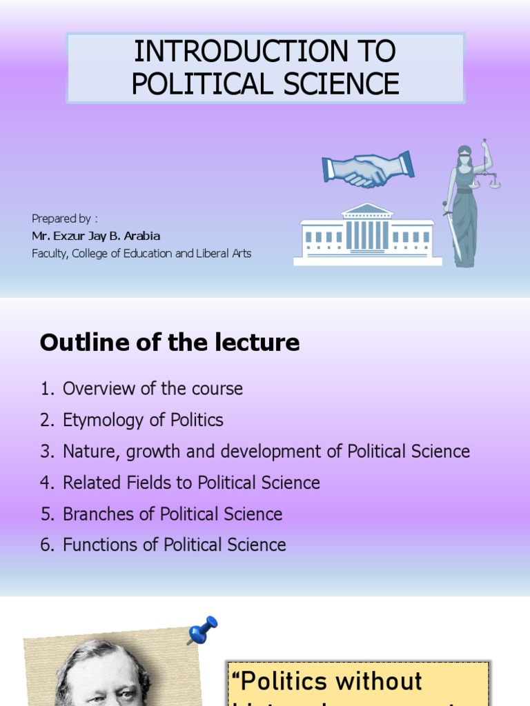 Introduction To Political Science | PDF | Science | Political Science