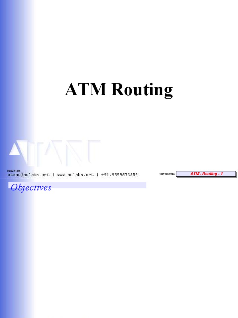ATM - Routing - 1 | PDF | Asynchronous Transfer Mode | Routing