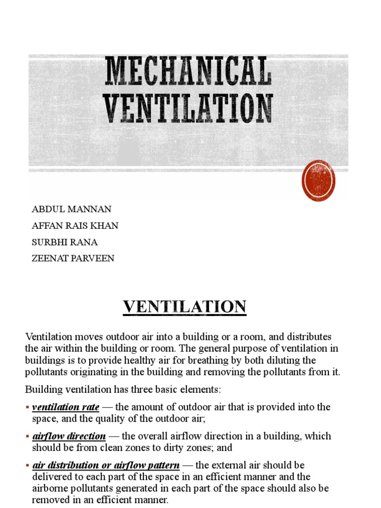 Understanding Building Ventilation Systems | PDF | Ventilation ...
