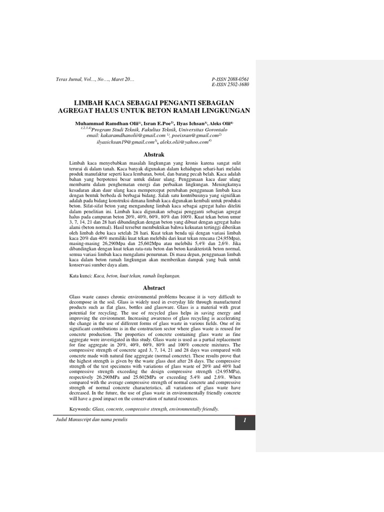 TERAS Jurnal Muhammad Ramdhan Olii Revisi | PDF