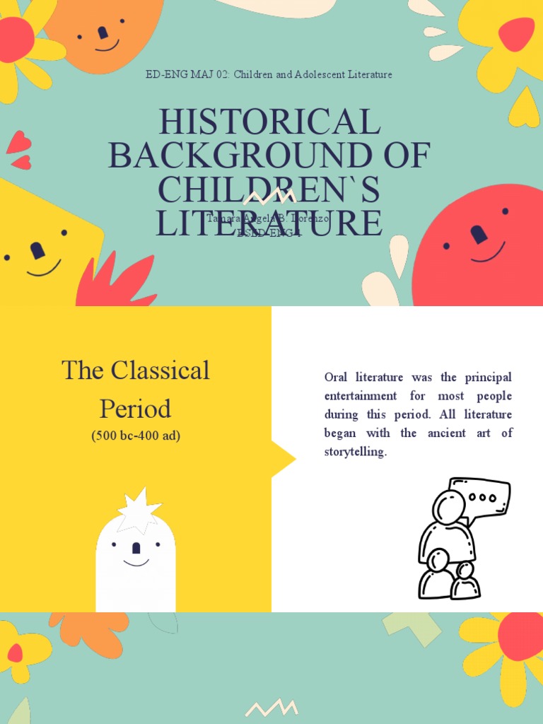 Historical Background of Children'S Literature | PDF | Poetry ...