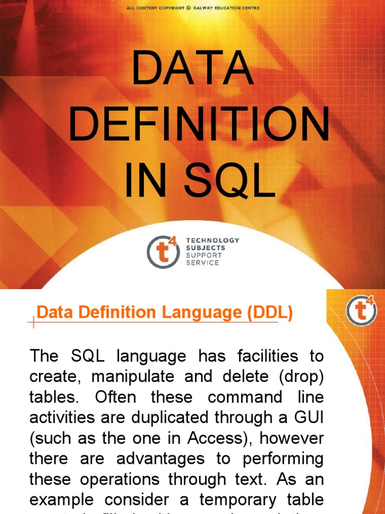 CHAPTER 3-DDsql | PDF | Sql | Table (Database)