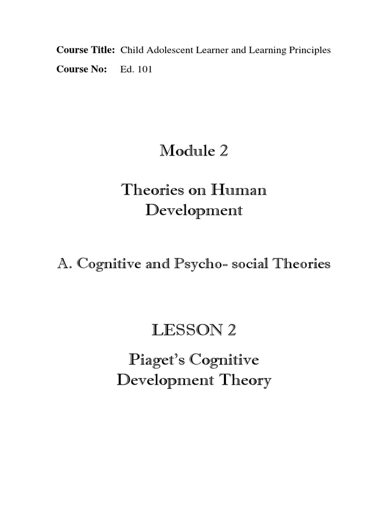 Module 2 Lesson 2 - CAD | PDF | Schema (Psychology) | Constructivism ...