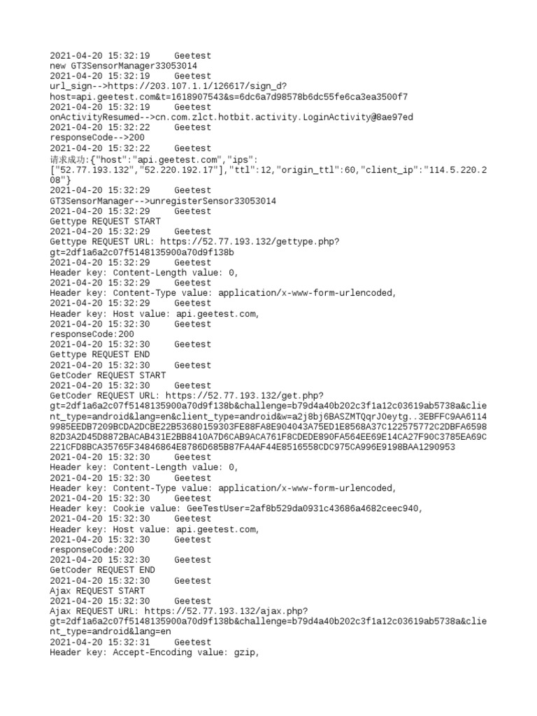 Sensebot Log | PDF | Cookie HTTP | Pengodean Karakter