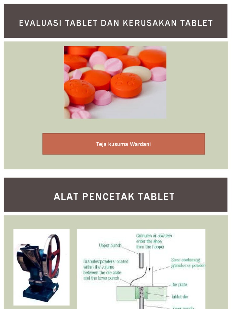 Evaluasi Dan Kerusakan Tablet | PDF