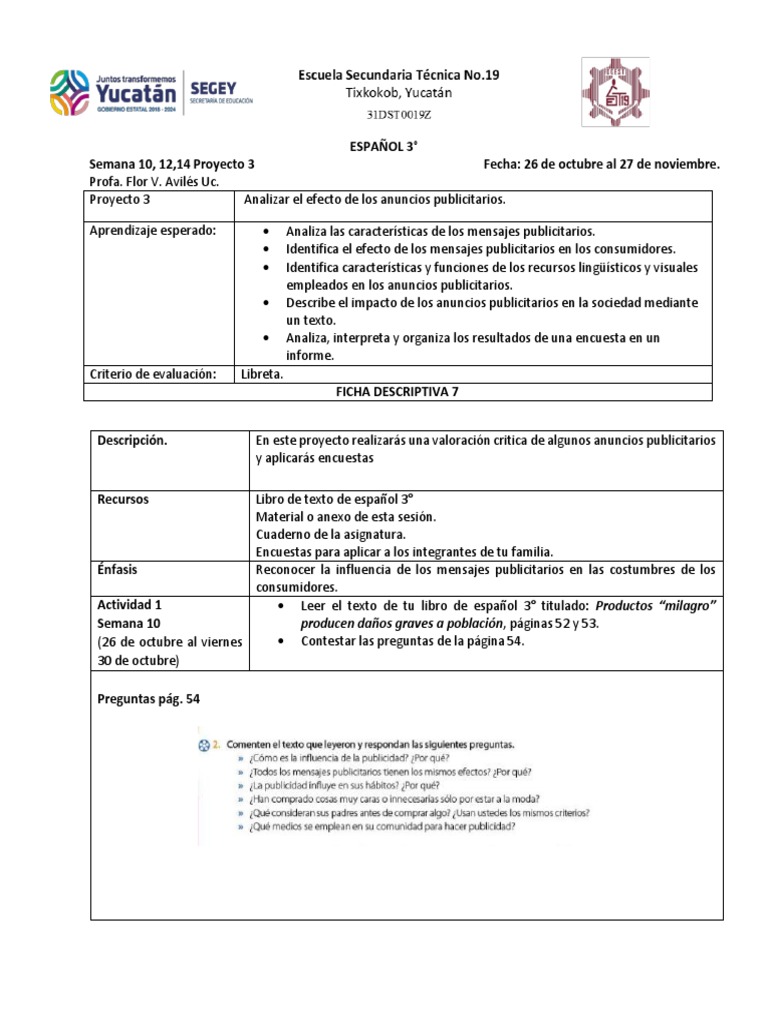 Proyecto 3 Anuncio Publicitario. V. FINAL | PDF | Publicidad ...