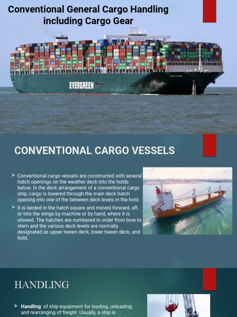 Conventional General Cargo Handling Including Cargo Gear | PDF | Crane ...