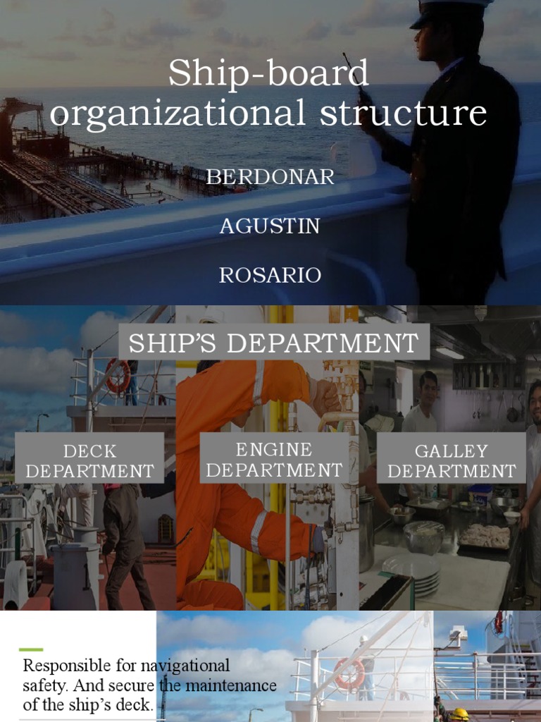 Ship-Board Organizational Structure: Berdonar Agustin Rosario | PDF ...