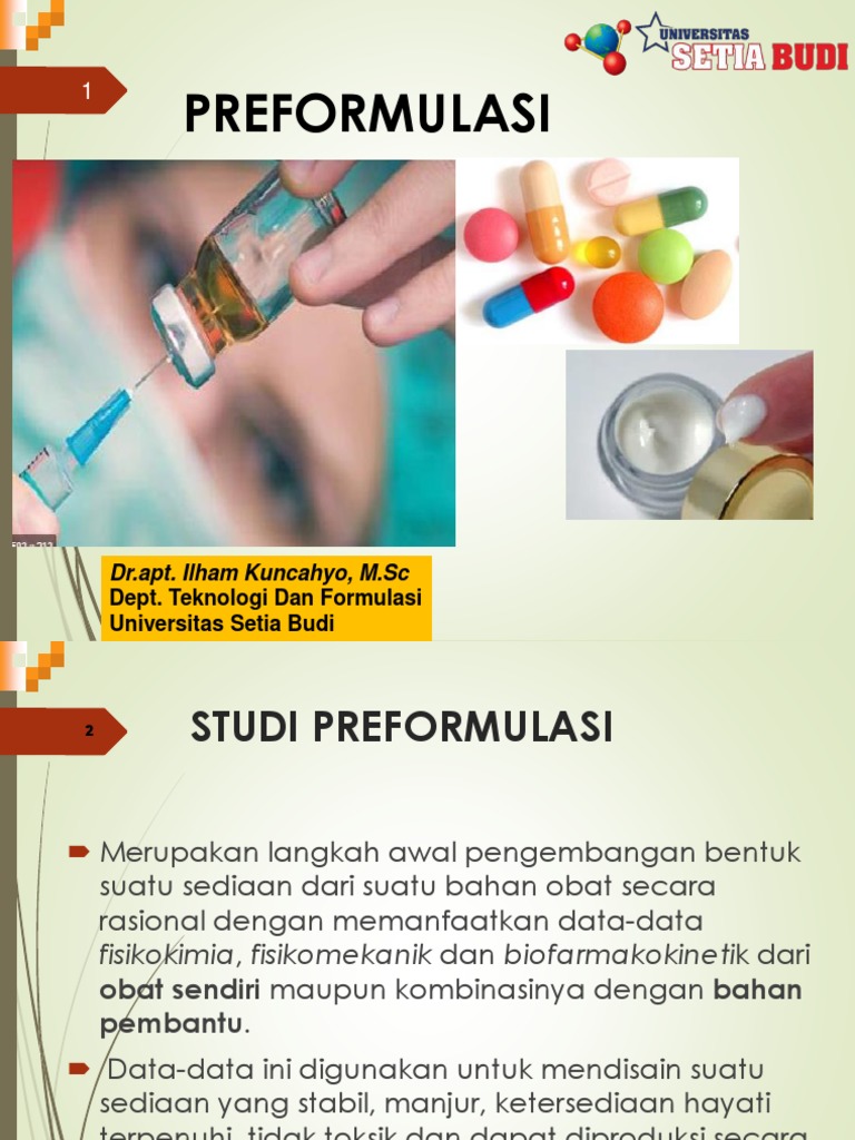 PREFORMULASI | PDF