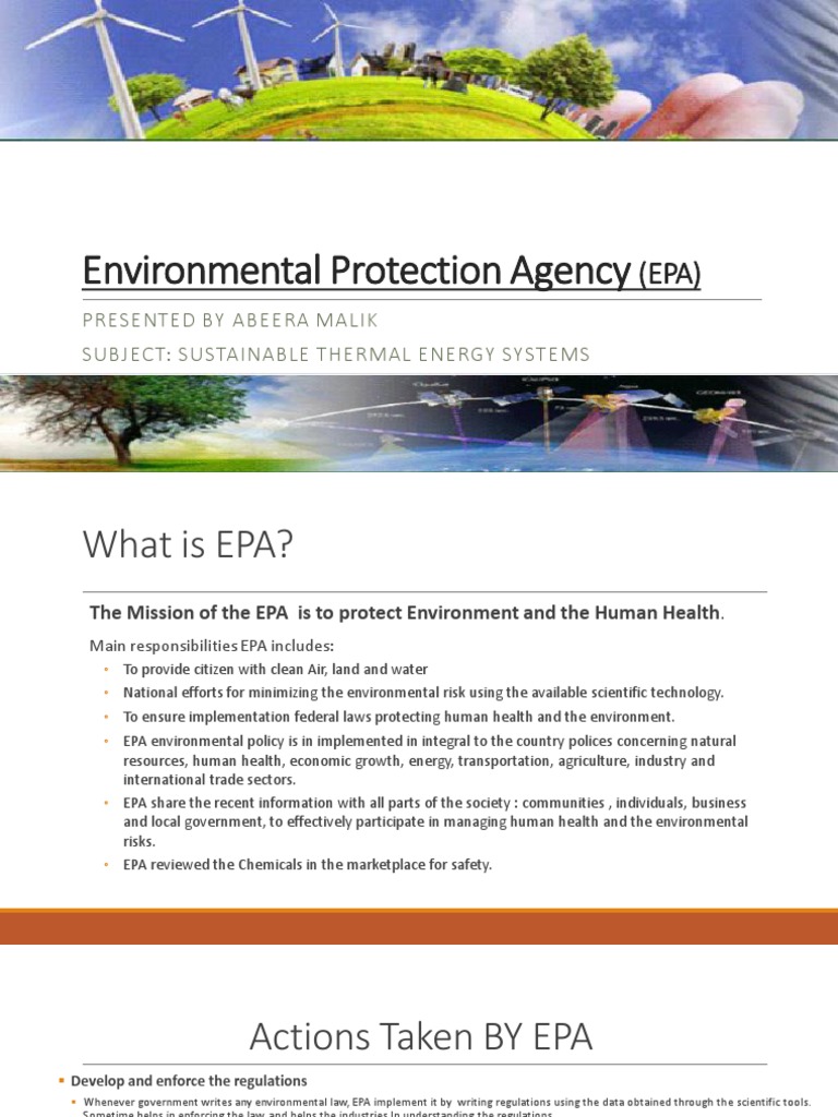 Environmental Protection Agency (EPA) (Timeline and Role in Society ...