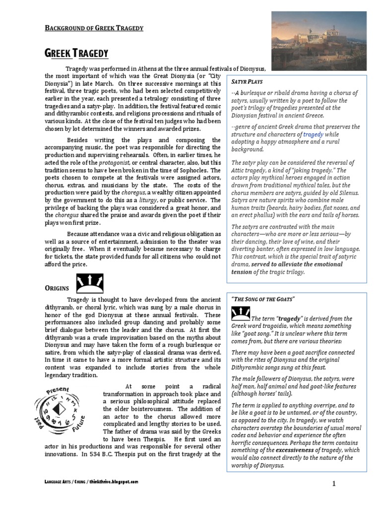 0 Greek Tragedy Background Info | Download Free PDF | Greek Tragedy ...
