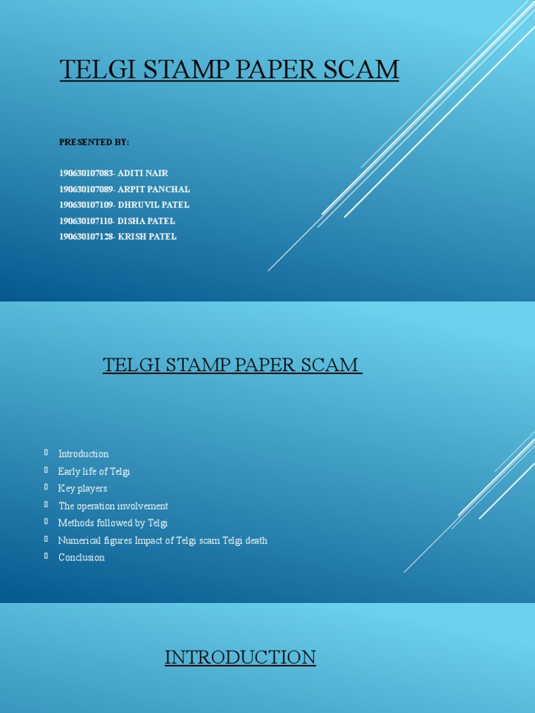 Telgi Stamp Paper Scam 3 | PDF | Crimes | Crime & Violence