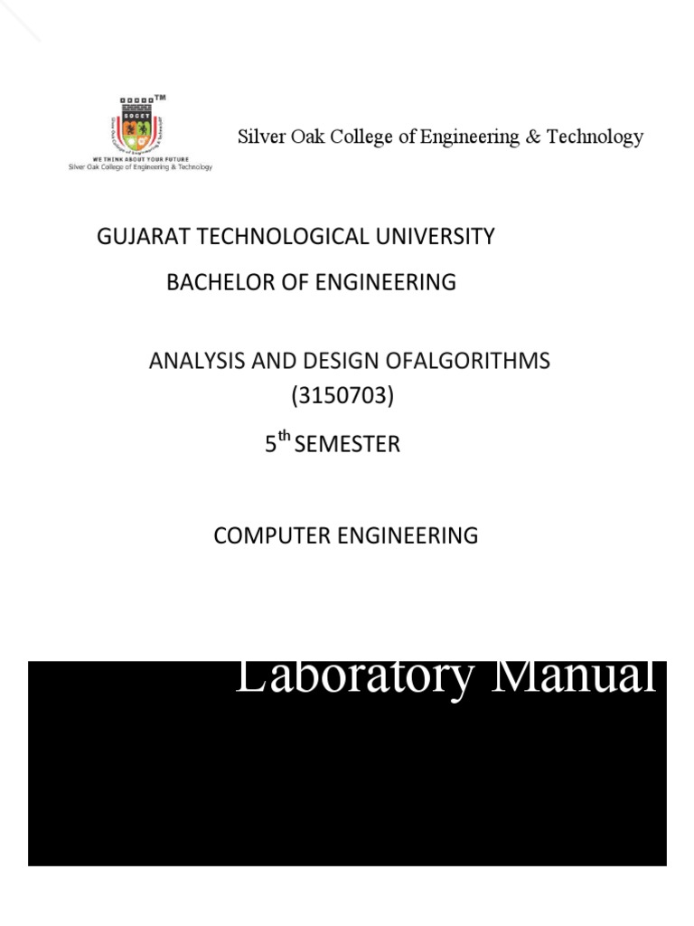ADA Lab Manual Final | PDF | Dynamic Programming | Engineering