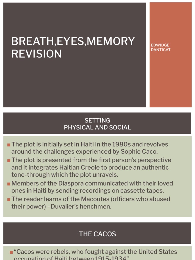 Breath, Eyes, Memory Rev. | PDF