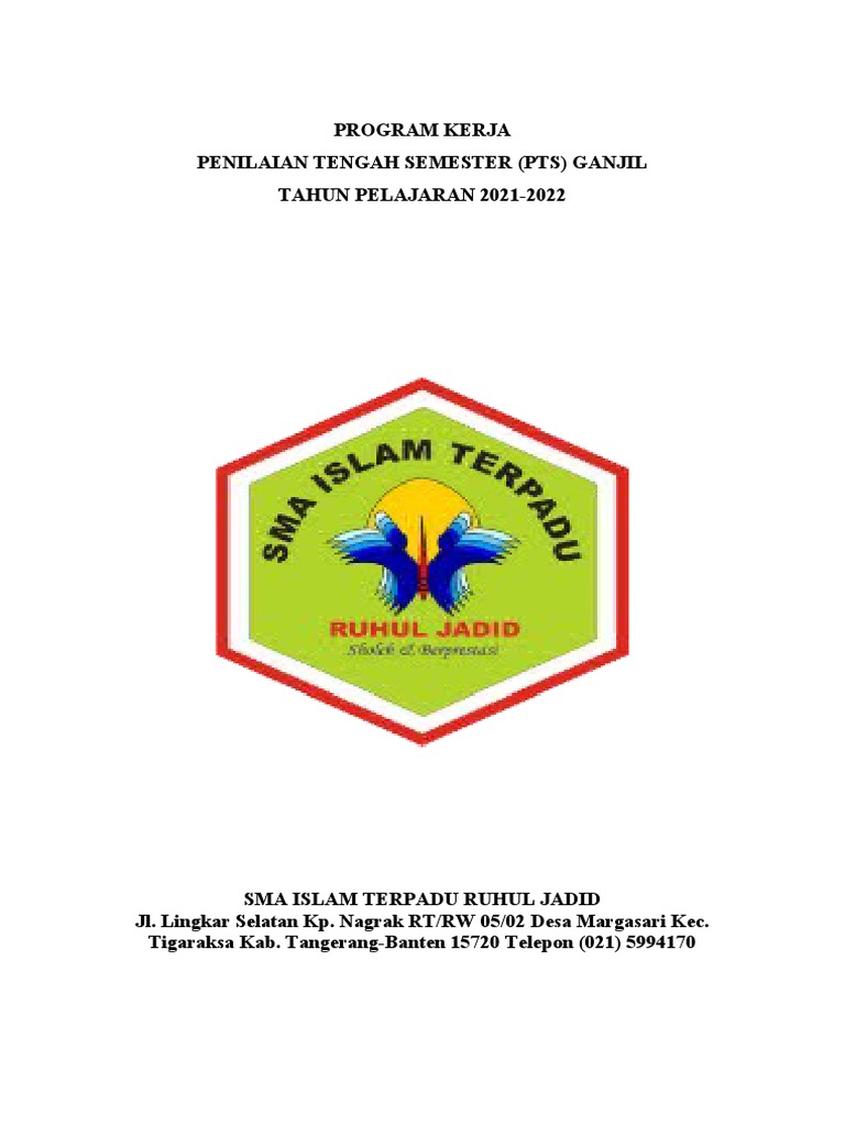 Program Kerja PTS Genap 1920 | PDF | Karier & Perkembangan