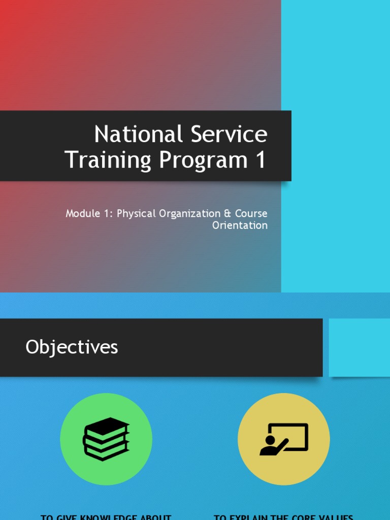 Module 1 - NSTP 1 Physical Organization and Orientation | PDF | Reserve ...