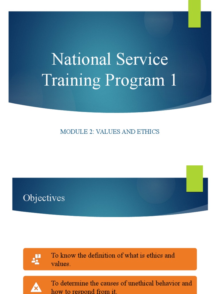 Module 2 - NSTP 1 Values and Ethics | PDF