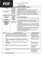 NSTP 2 Course Syllabus Overview | PDF | Community | Evaluation