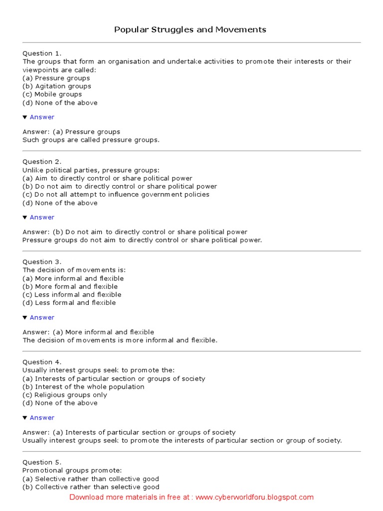 Popular Struggles and Movements | PDF | Advocacy Group | Political Theories
