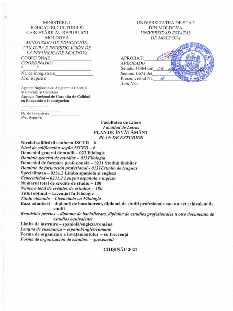 Limba Spaniola Si Engleza | PDF