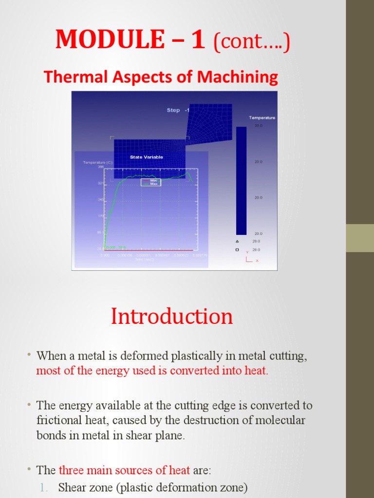 Thermal Aspects of Machining Module 1 | Download Free PDF | Wear ...
