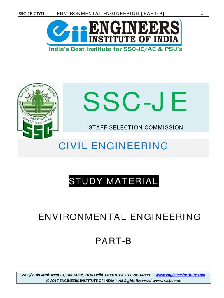 Ssc-Je Ssc-Je Ssc-Je: Civil Engineering Civil Engineering Civil ...