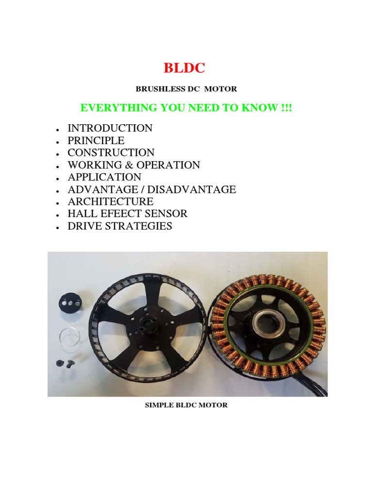BLDC Brushless DC Motor | PDF | Electric Motor | Equipment