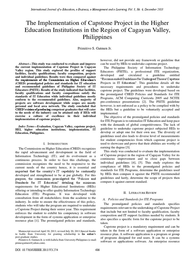 Capstone Project Evaluation in Cagayan Valley | PDF | Computer Network ...