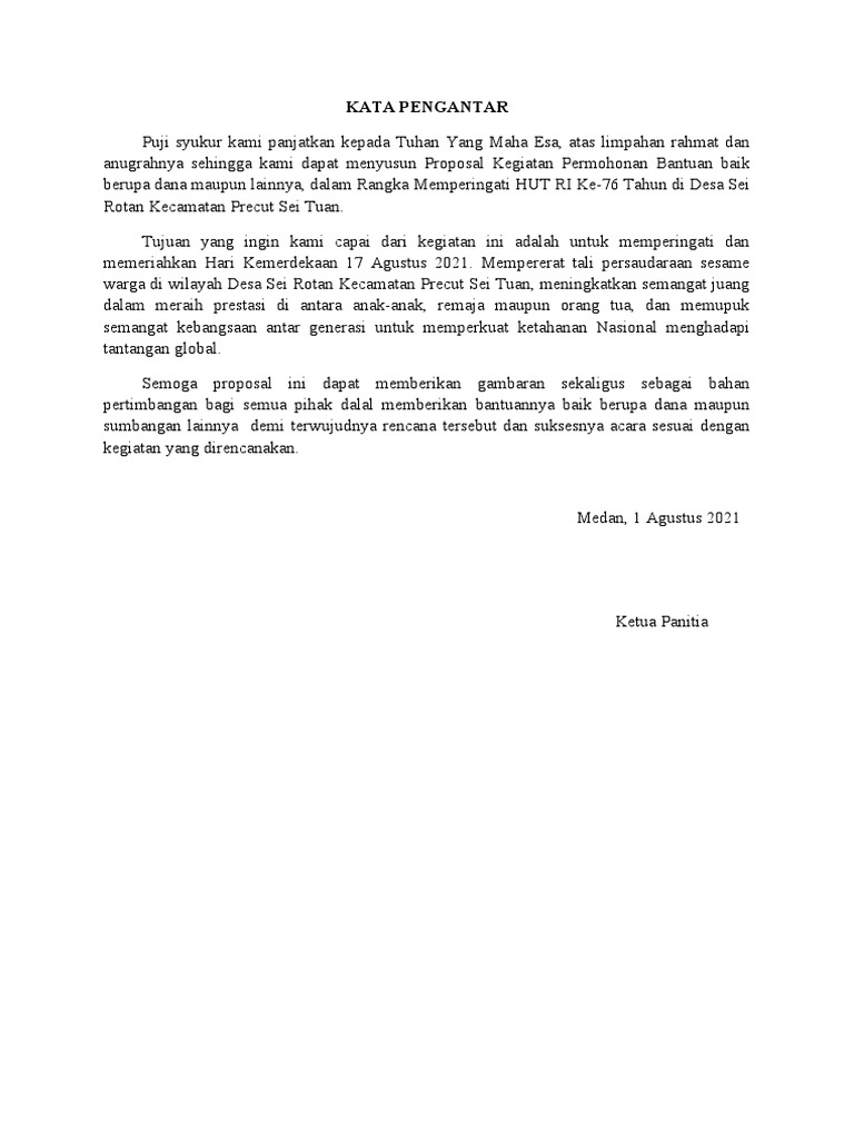 Proposal 17 Agustus | PDF