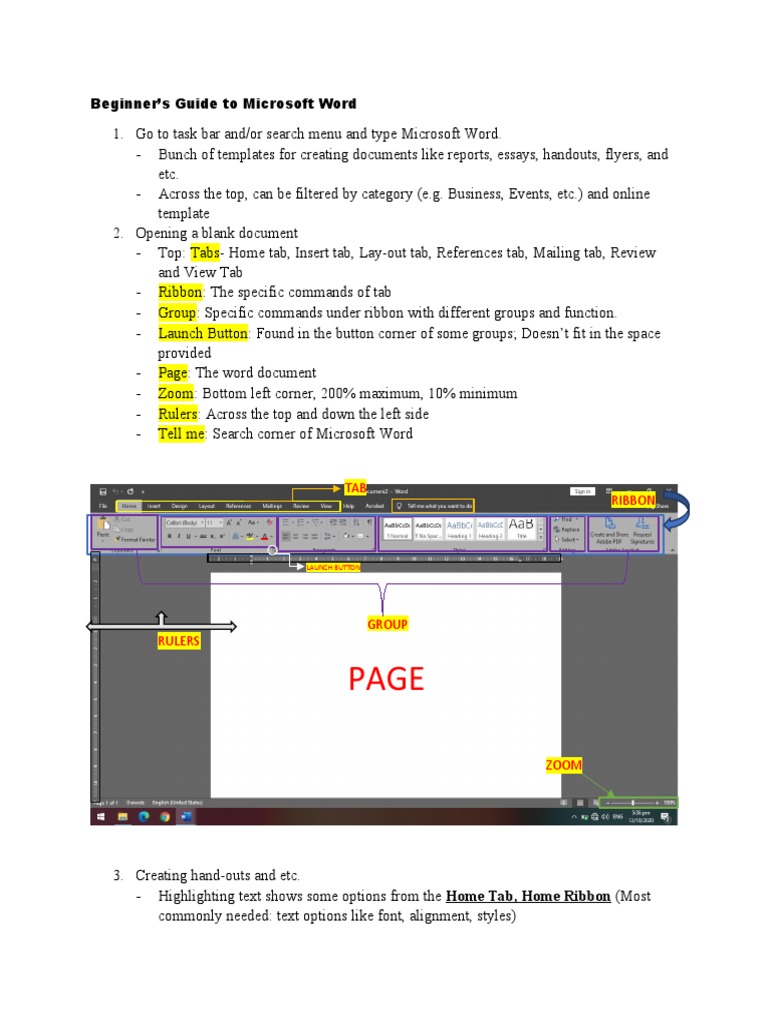 Chapter 3 - Basic Features of MS Word | PDF | Microsoft Word | Software