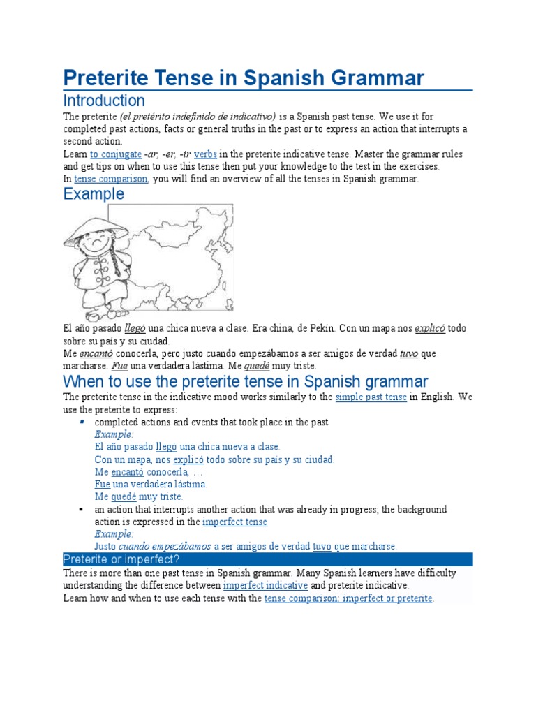 Preterite Tense | PDF
