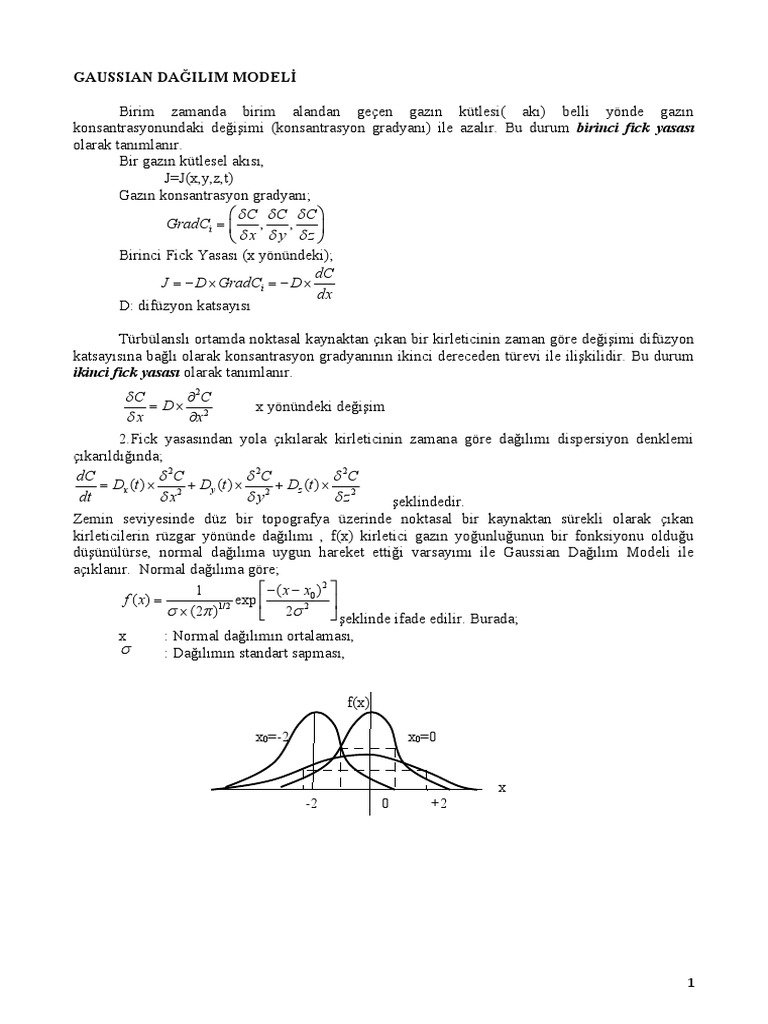Gaussian Dispersion Model - Tur | PDF