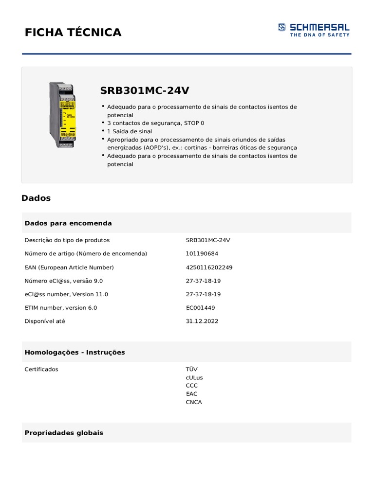 srb301mc 24v 2021 09 22 12 06 | PDF | Relé | Engenharia Elétrica