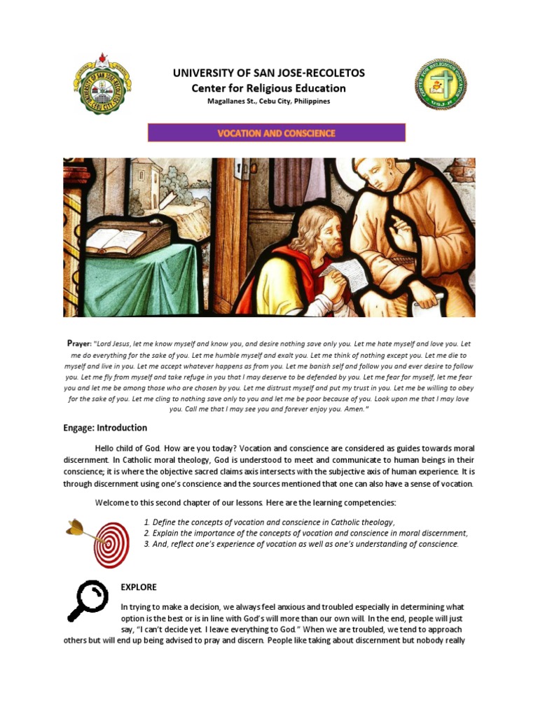 Chapter 3 Vocation | PDF | Conscience | Catholic Church