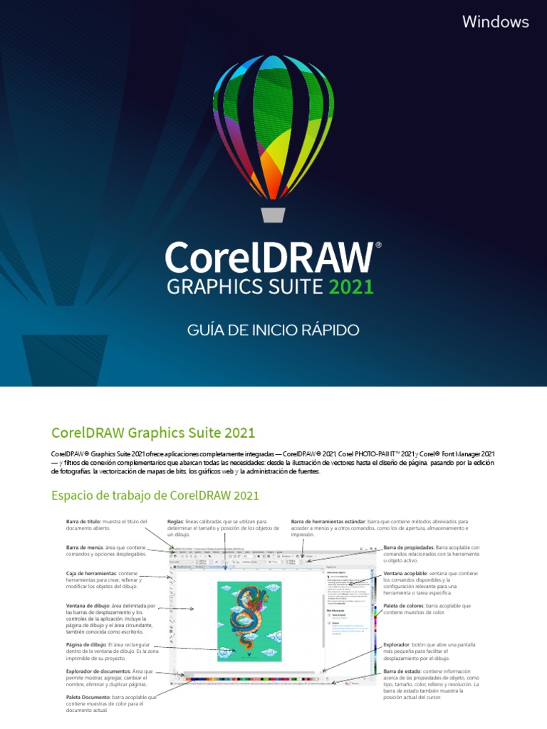CorelDRAW Graphics Suite 2021 | PDF | Ventana (informática ...