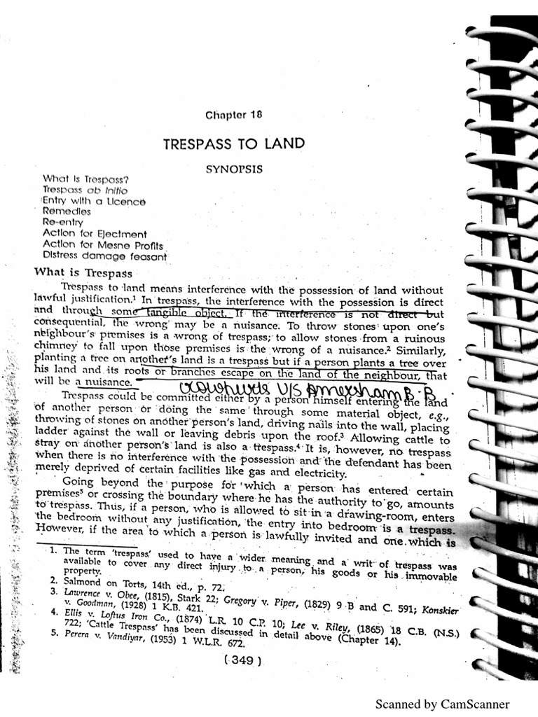 Trespass Including Conversion | PDF