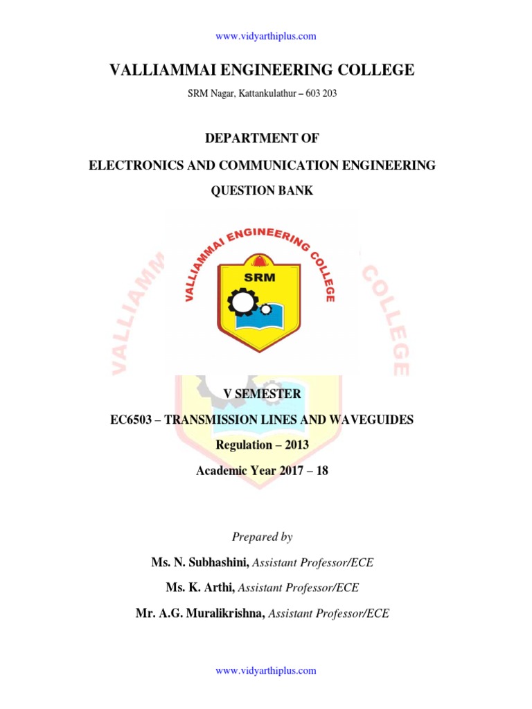 Transmission Lines and Waveguides | PDF | Transmission Line ...
