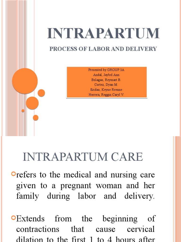 Intra Partum | PDF | Childbirth | Pelvis