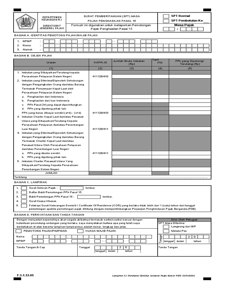 SPT Masa PPH 15 | PDF