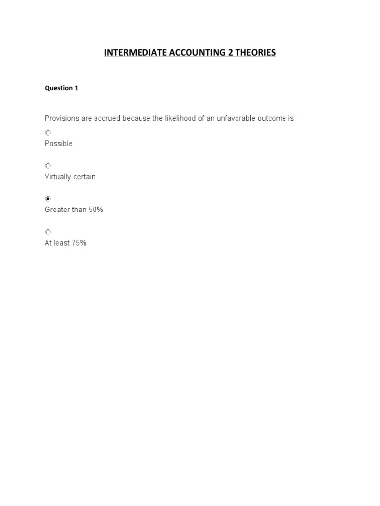 Intermediate Accounting Theories | PDF | Bonds (Finance) | Interest